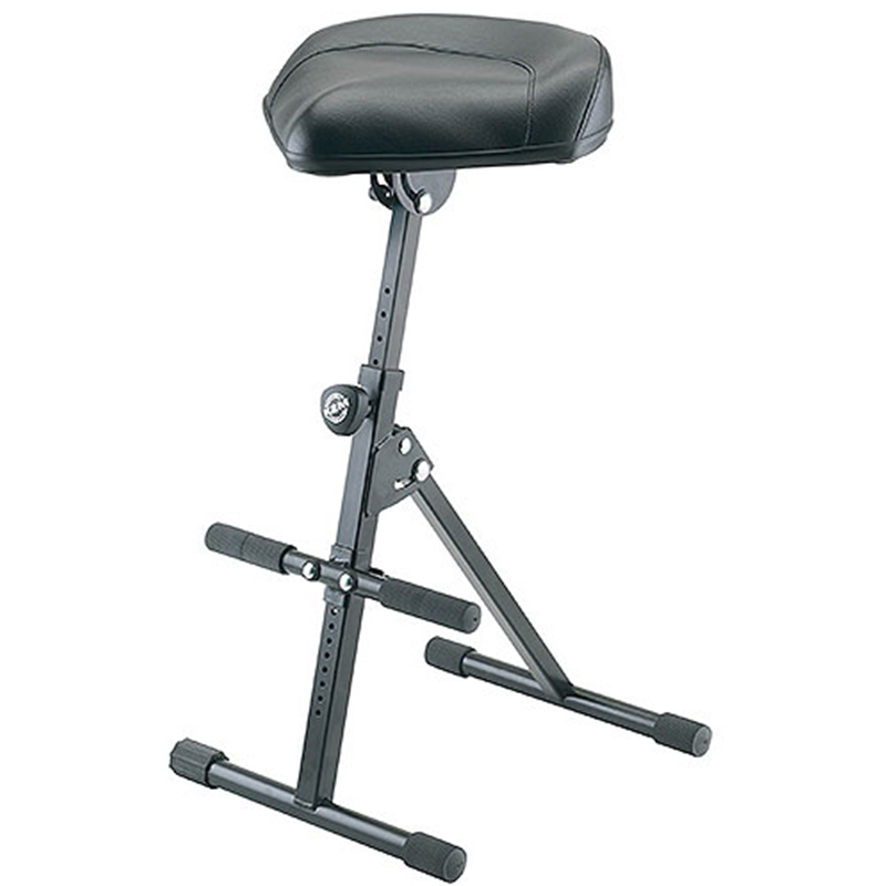 SE Systems - K&M 14047, Stool w/Pneumatic Height Adjustment, Black leather