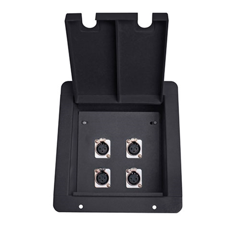 SE Systems - Elite Core FB4 Recessed Floor Box With 4 XLRF