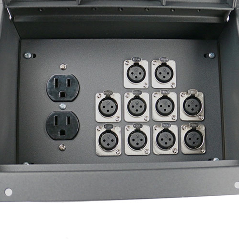 SE Systems - Elite Core FBL10+AC Recessed Floor Box With 10 XLRF and ...