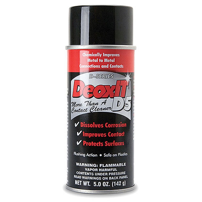 SE Systems - Hosa D5S-6, CAIG DeoxIT Contact Cleaner, 5% Spray, 5 oz