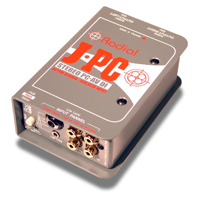SE Systems - Radial JPC, Active DI, stereo inputs for laptops & CD players, phantom powered