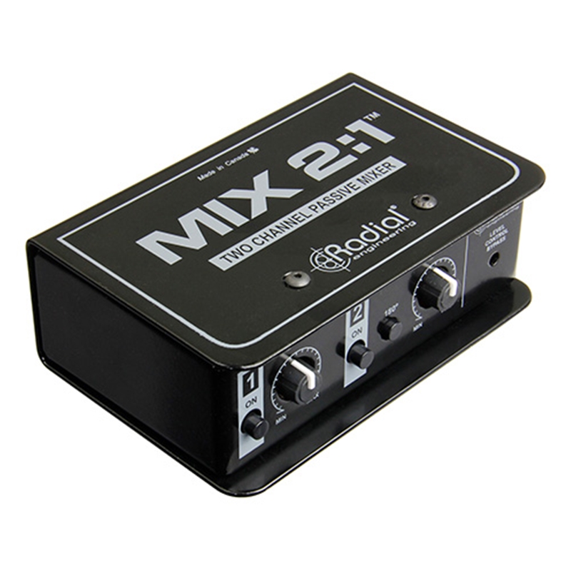 SE Systems - Radial MIX 2:1, 2 channel stereo to mono mixer, passive ...