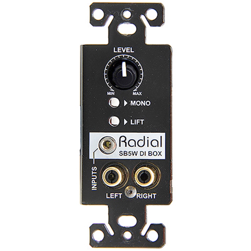 SE Systems - Radial SB-5W WallDI, Wall-mount stereo DI, passive, fits ...