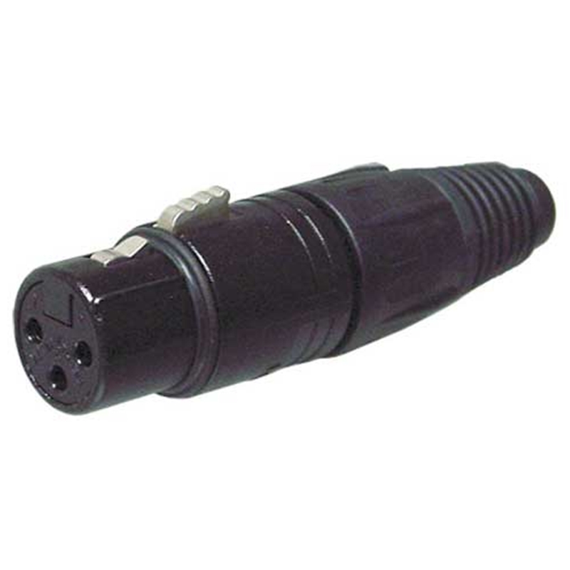 SE Systems - Neutrik NC3FX-BAG, Black Female XLR Connector