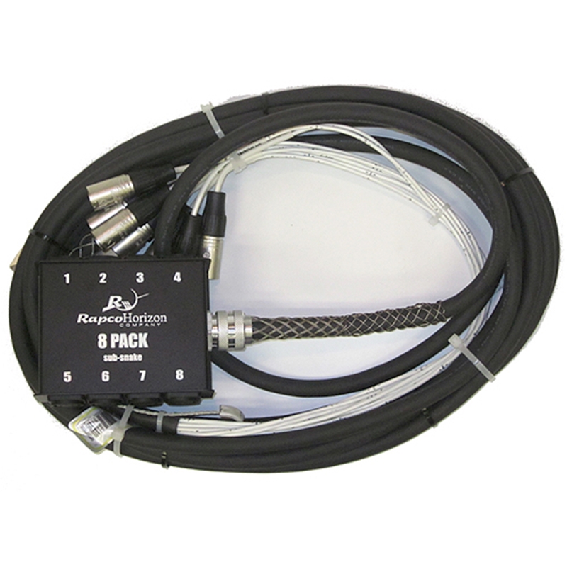 SE Systems - Rapco-Horizon 8PK-10 Concert Series Sub Snake, 8 Channel ...