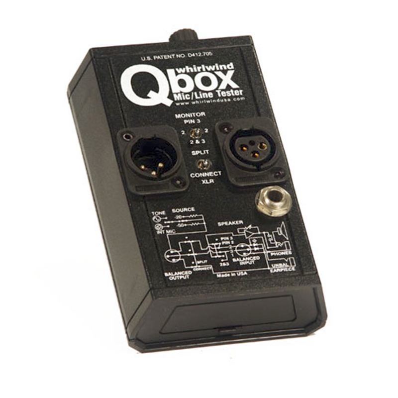 SE Systems - Whirlwind QBOX, Tester - all in one audio line tester